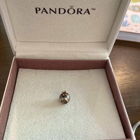 Pandora | Jewelry | King Crown Charmretired Sterling Silver With 4k ...